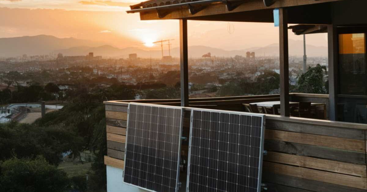 Paneles solares para balcones y terrazas a tu alcance